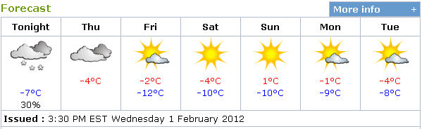 Komunikaty Ottawskie - 1 lutego 2012